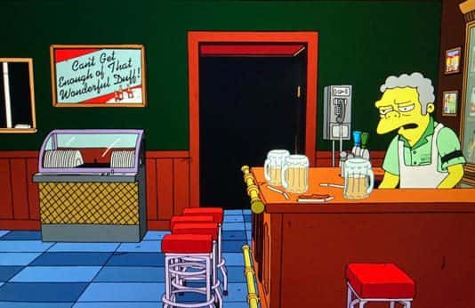 Os Simpsons – item removido do bar do Moe após 33 anos intriga os fãs ...